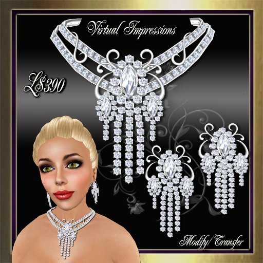 Second Life Marketplace Tyche Jewelry In Platinum And Diamonds